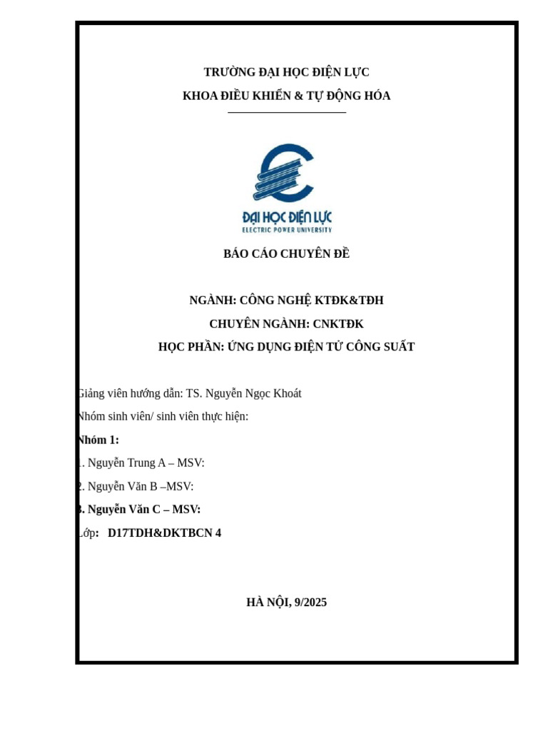 Tong Quan Ve Dien Tu Cong Suat | PDF