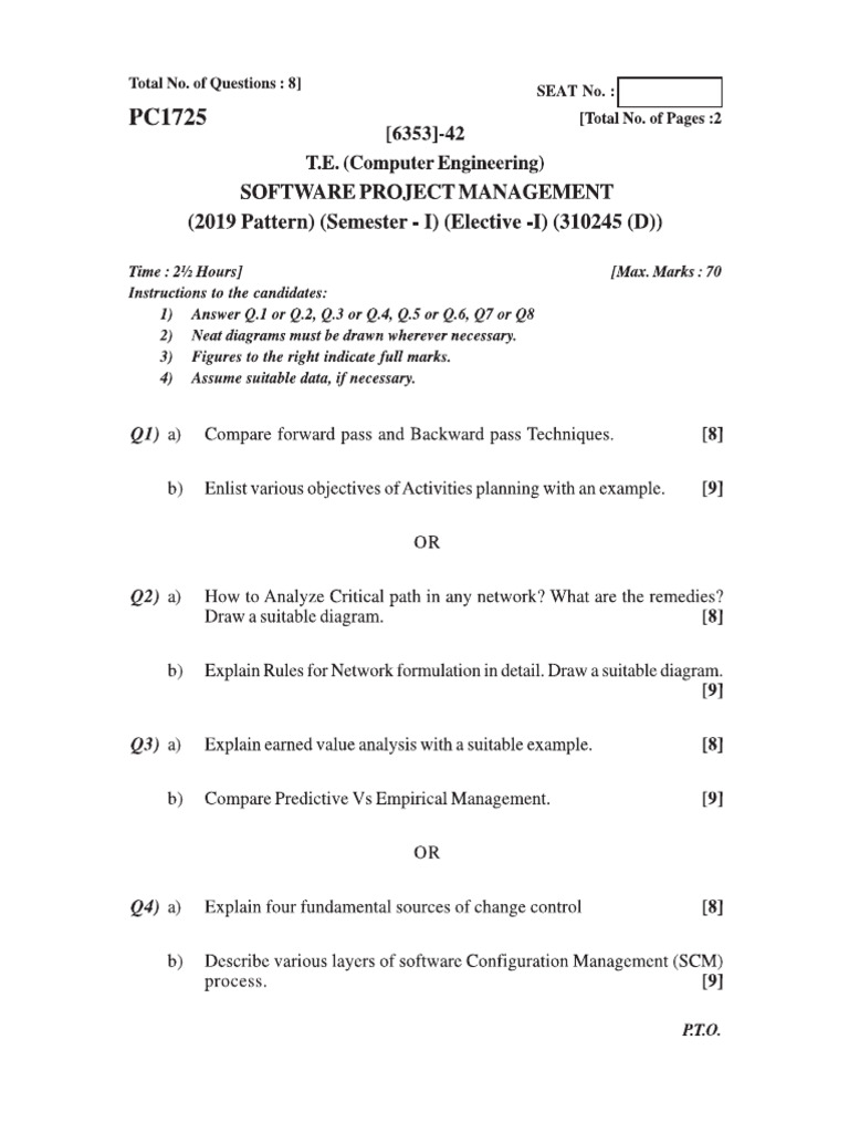 SPM Question Paper | PDF