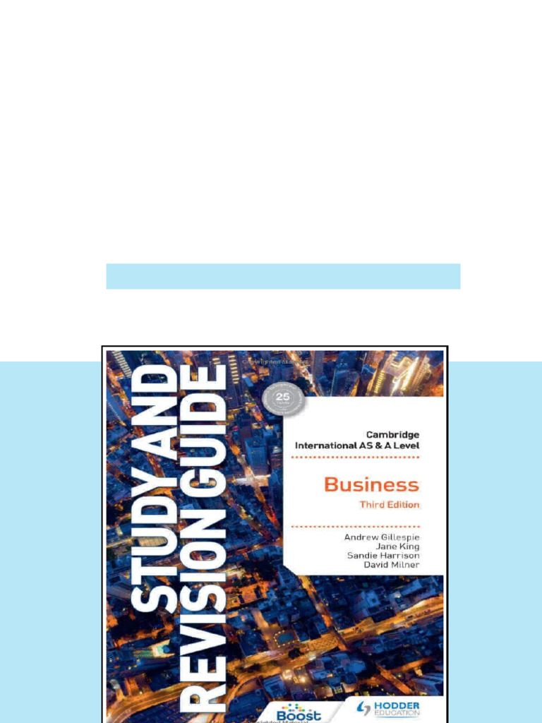 (Ebook) Cambridge International AS/A Level Business Study and Revision ...
