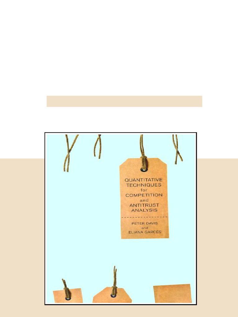 (Ebook) Quantitative Techniques for Competition and Antitrust Analysis ...