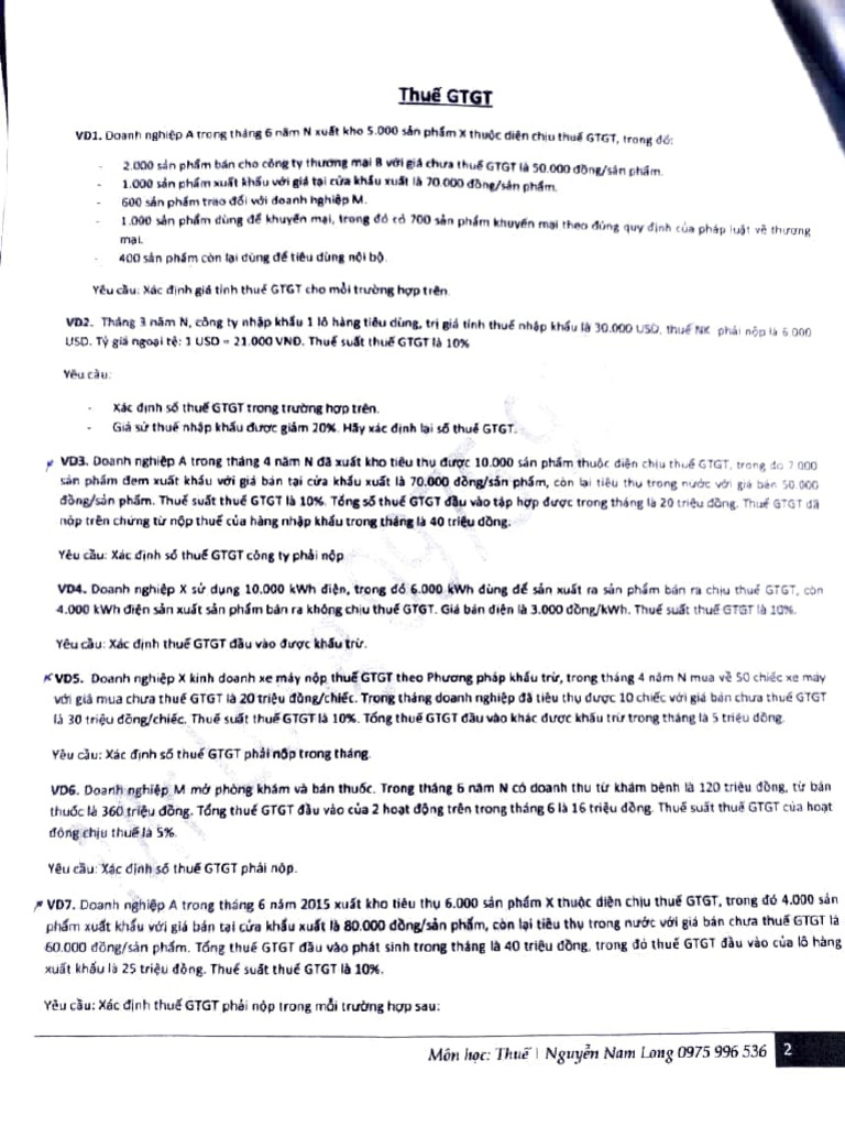 thuế anh long | PDF