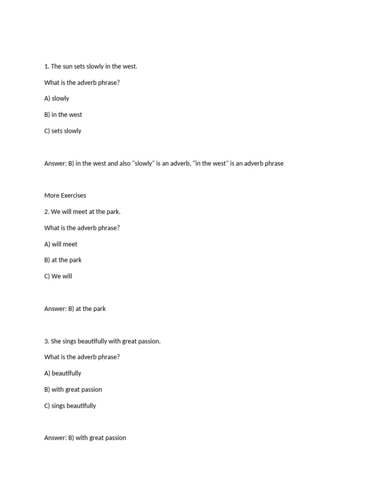 Basic 6 English Questions | PDF | Adverb | Chess