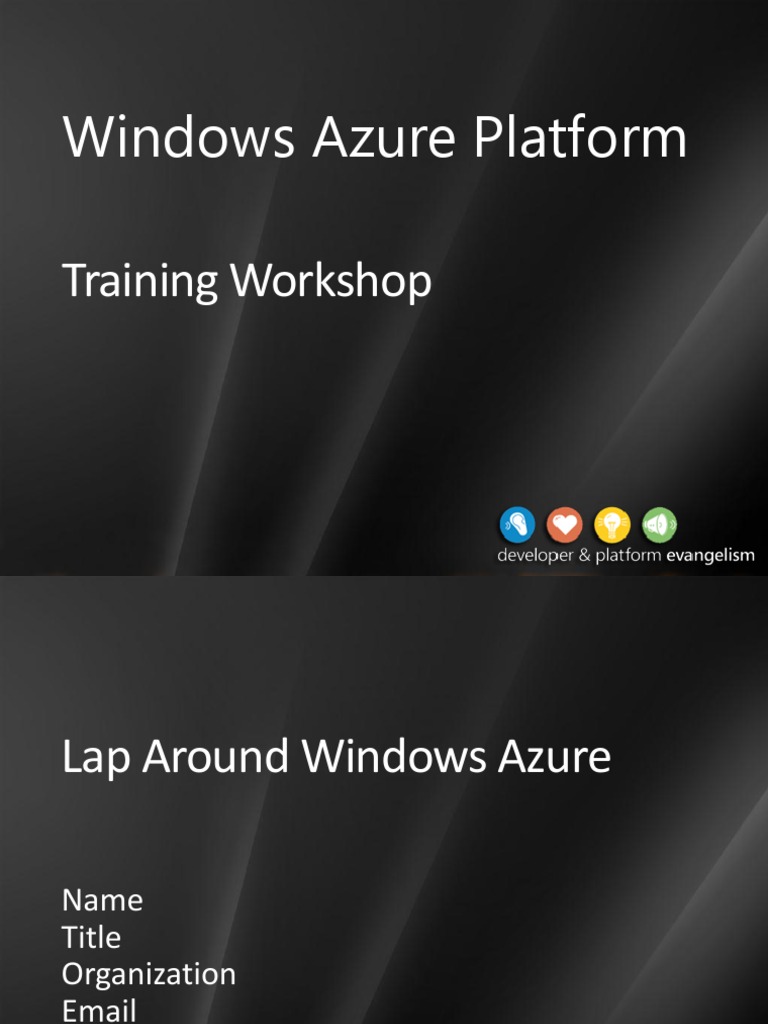 Introduction To Windows Azure | PDF | Microsoft Azure | Load Balancing ...