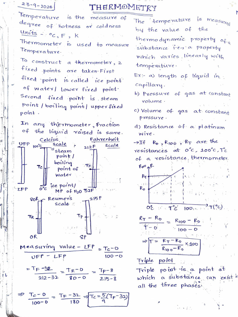 Thermometry and Thermal Expansion | PDF