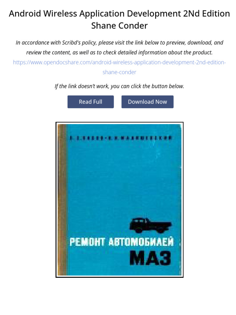 Android Wireless Application Development 2nd Edition Shane Conder Full Chapters Included | PDF ...