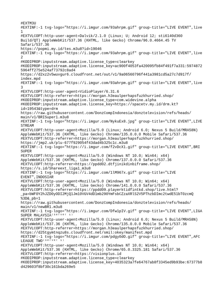 Playlist Iptv, Ott,31 | PDF | Operating System Families | Web Software