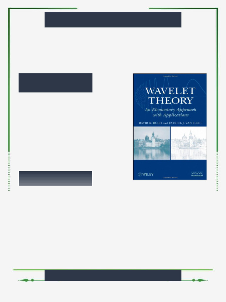 Wavelet Theory An Elementary Approach with Applications 1st Edition ...