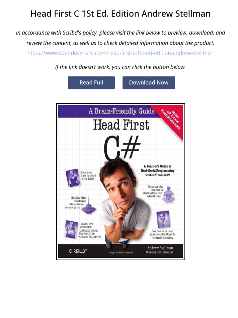 Head First C 1st Ed. Edition Andrew Stellman online reading | PDF | C Sharp (Programming ...