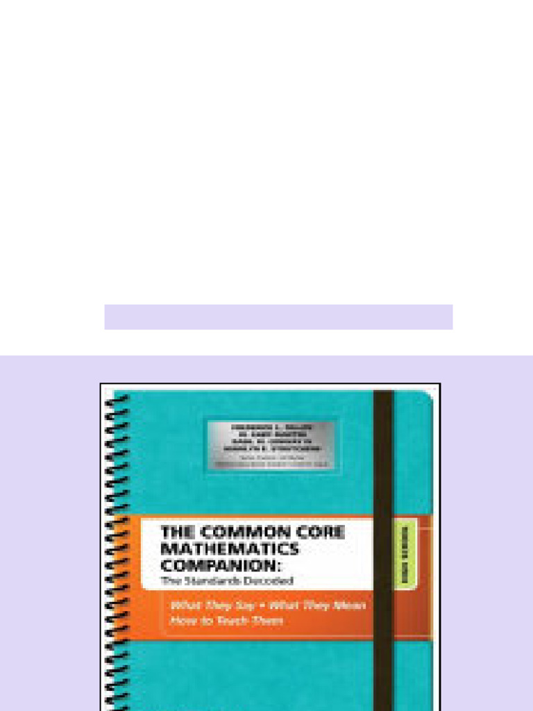(Ebook) The Common Core Mathematics Companion: The Standards Decoded ...