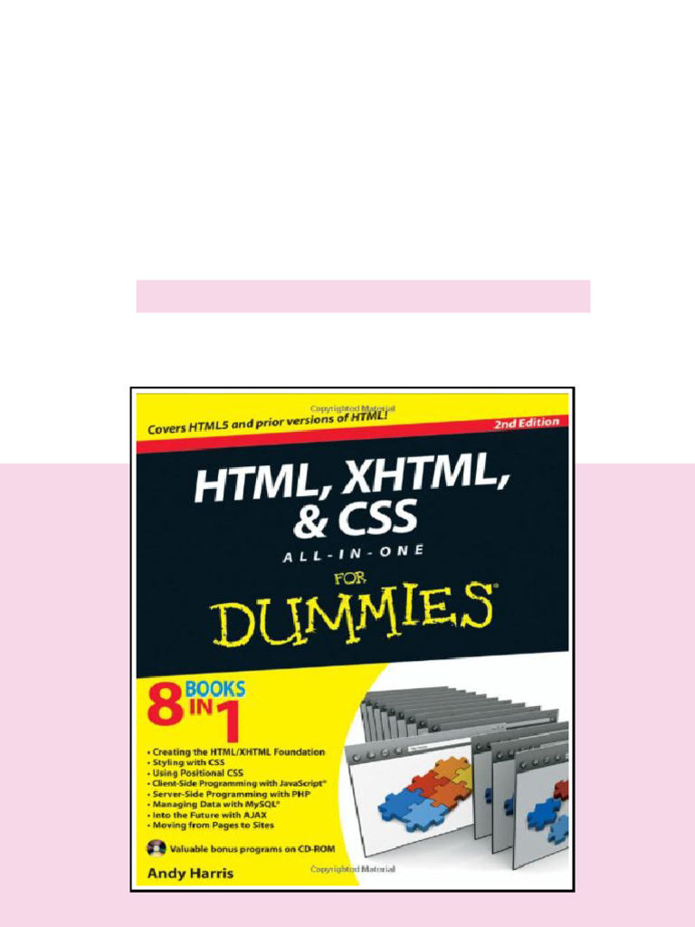 (Ebook) HTML, XHTML and CSS All-In-One For Dummies, 2nd Edition by Andy Harris ISBN 0470537558 ...