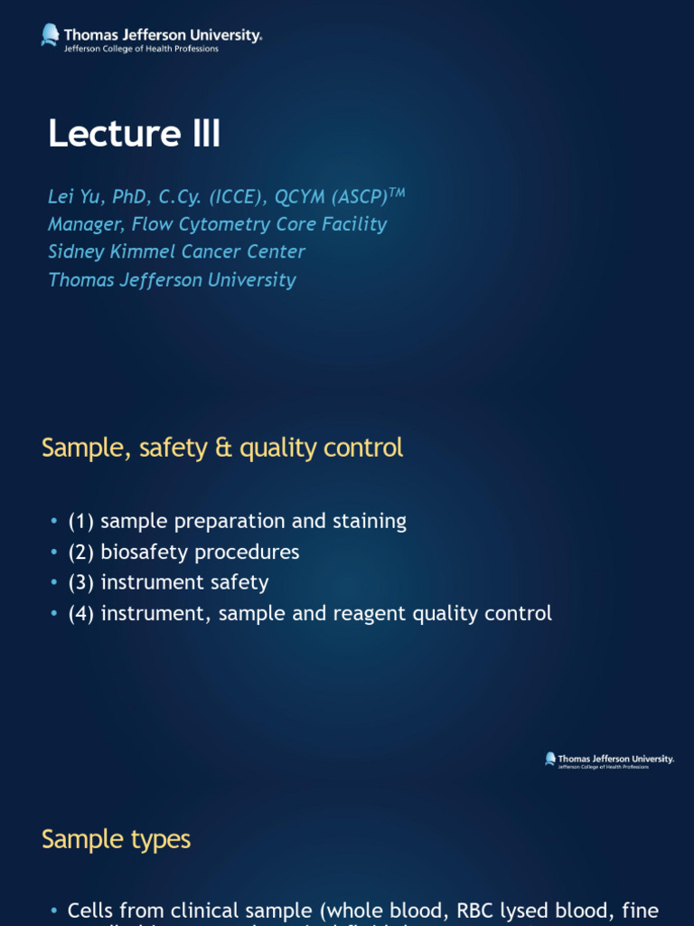 Flow Cytometry I-3 | PDF | Antibody | Staining