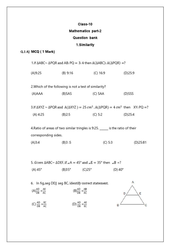 Maths 2 Questions Bank | PDF | Circle | Elementary Mathematics