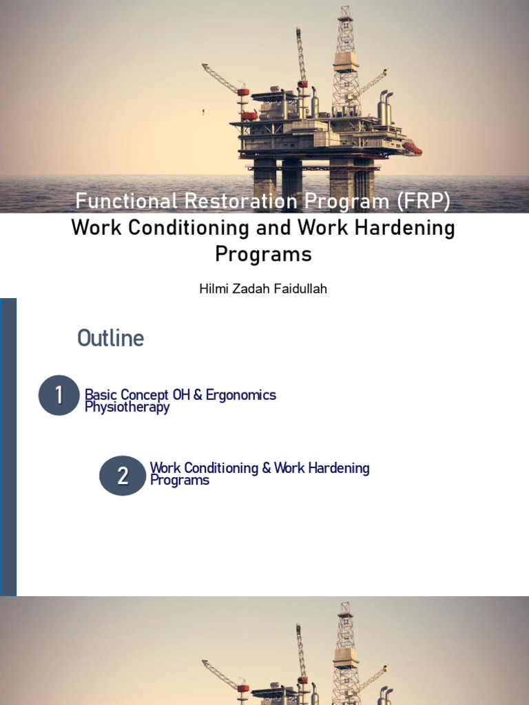Work Conditioning & Hardening Overview | PDF | Physical Therapy ...