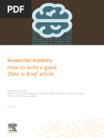 Data in Brief Submission Guidelines | PDF | Academic Publishing | Data