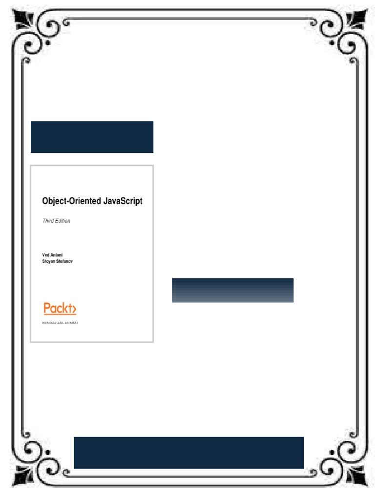 Object oriented JavaScript 3rd Edition Ved Antani ebook portable digital chapters | PDF ...