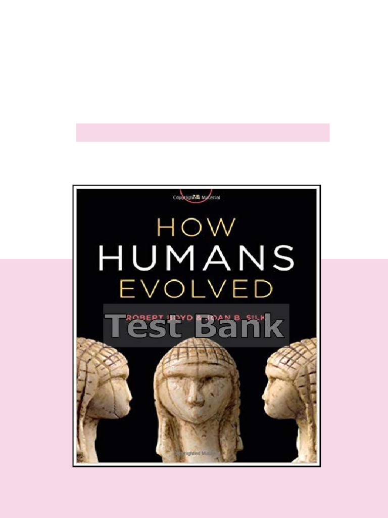 How Humans Evolved 7th Edition Boyd Test Bank - test bank and solution ...