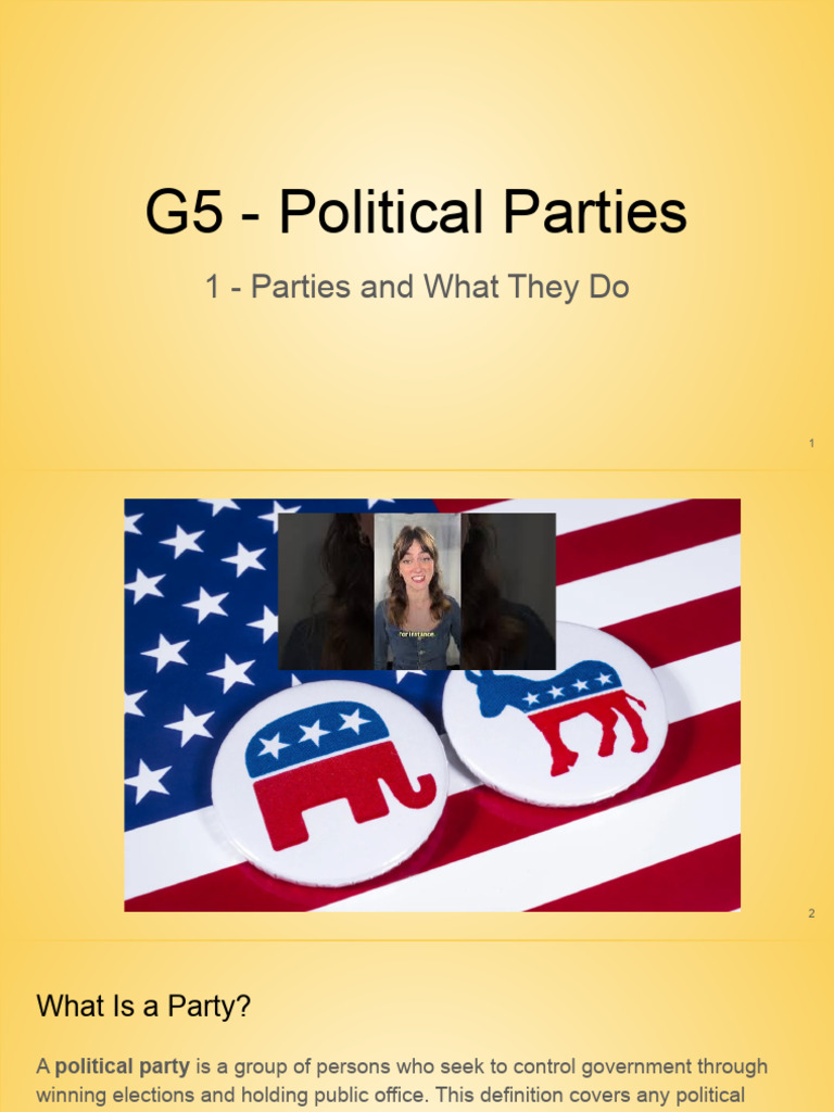 G5 - Political Parties | PDF | United States Presidential Nominating ...