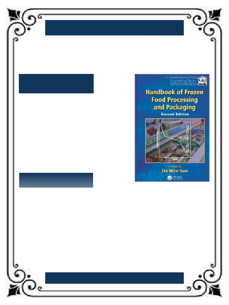 Handbook of Frozen Food Processing and Packaging Second Edition Da-Wen ...