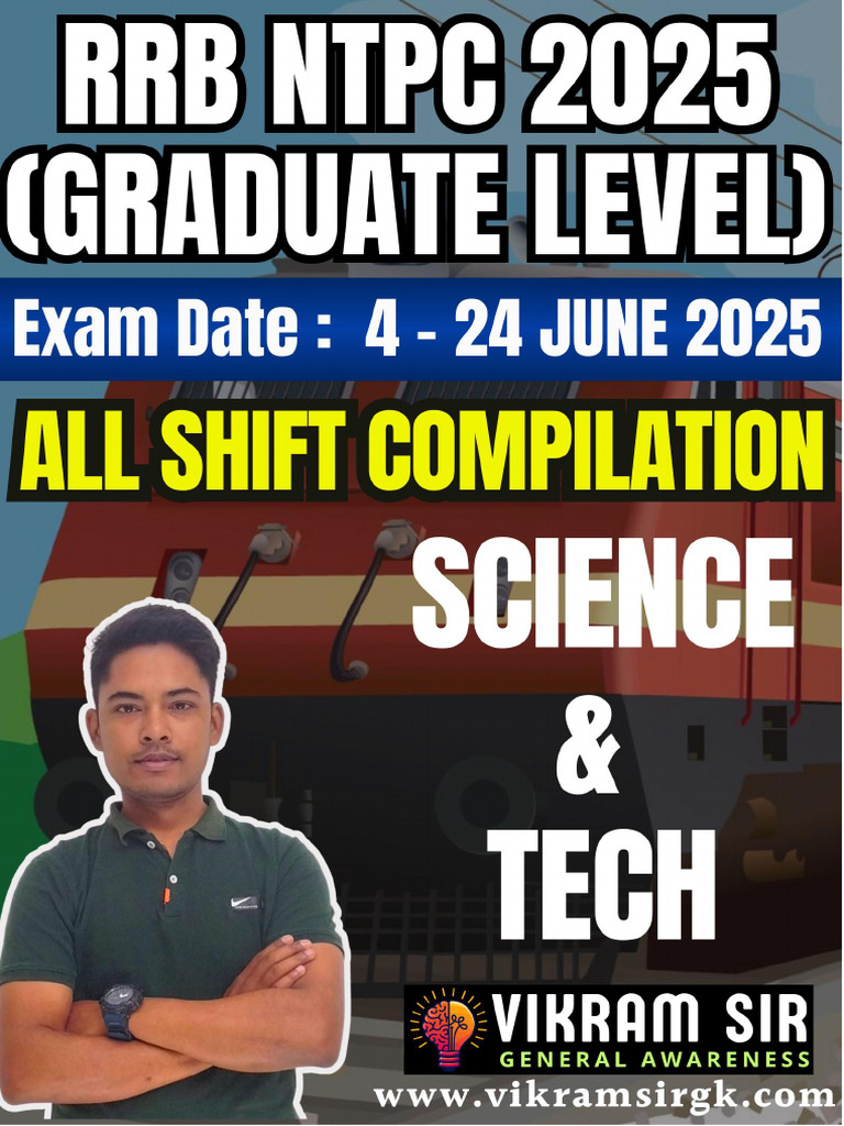 Ntpc Graduate Level 2025 All Science & Tech Mcqs Bilingual | PDF