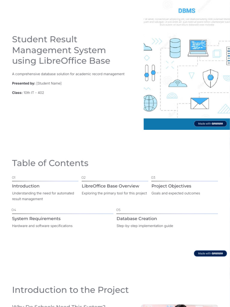 Student Result Management with LibreOffice | PDF | Databases | Computer ...