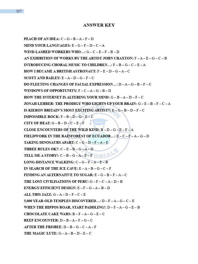 Gap-text p1 (Keys) | PDF