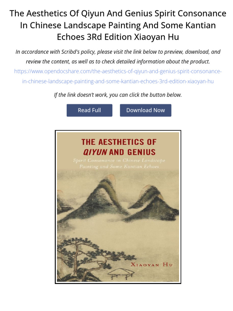 The Aesthetics of Qiyun and Genius Spirit Consonance in Chinese ...