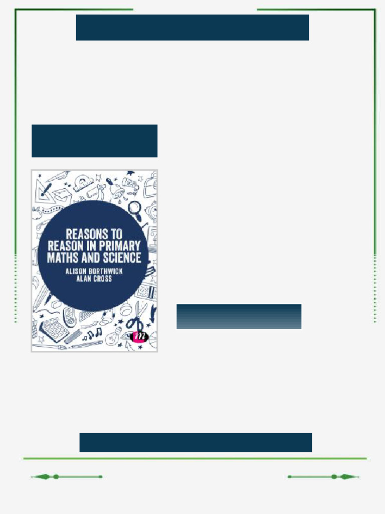 Reasons to Reason in Primary Maths and Science 1st Edition Alison ...