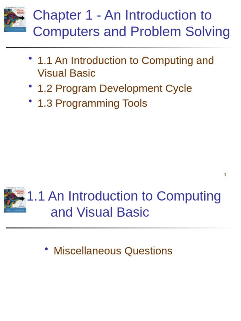 Ch01 | PDF | Computer Program | Programming