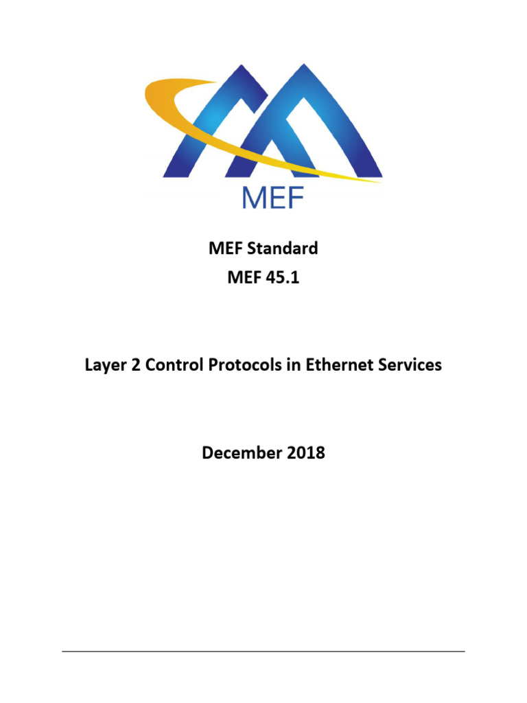 MEF-45-1 | PDF | Computer Network | Communications Protocols