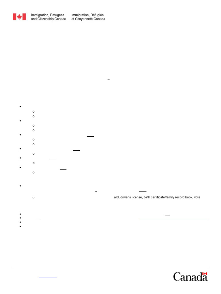 Citizenship and Immigration Canada: o o o o o o o o o | PDF | Identity ...