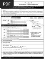 Nurse Form 3: Licensure Verification | PDF | National Council Licensure ...