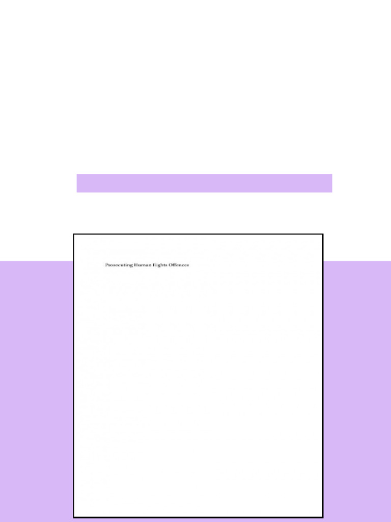 (Ebook) Prosecuting Human Rights Offences : Rethinking the Sword ...