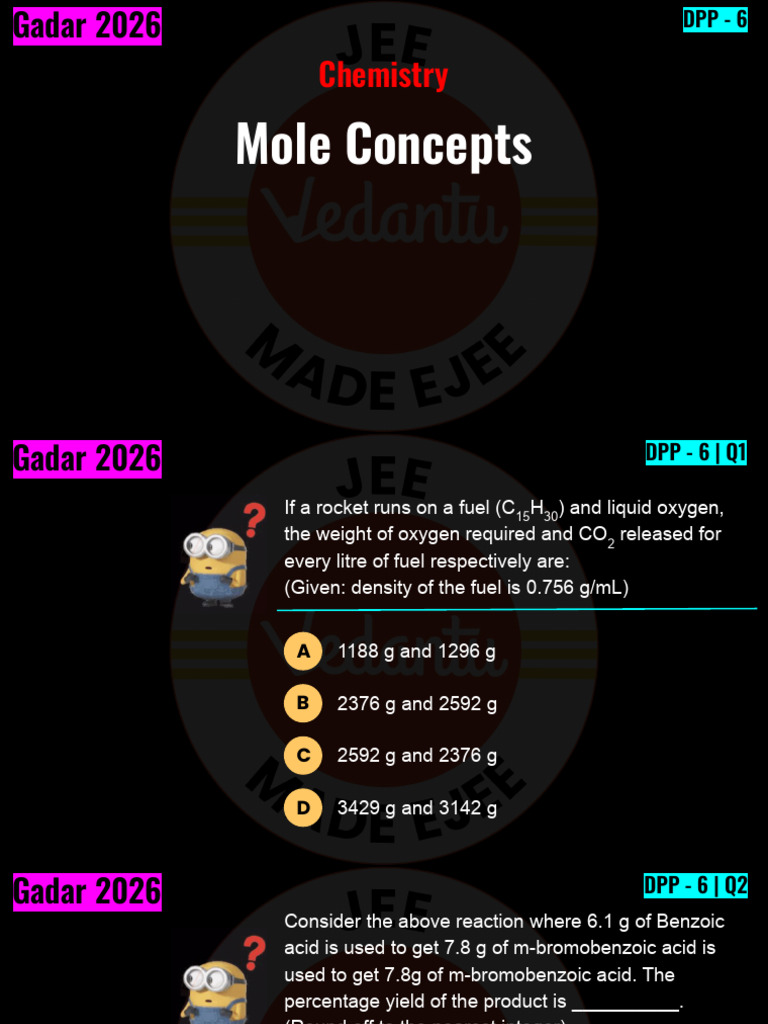 Mole Concepts: Chemistry | PDF | Mole (Unit) | Molecules
