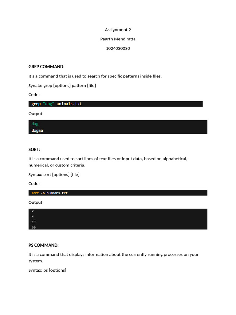 Assignment 2 Paarth | PDF