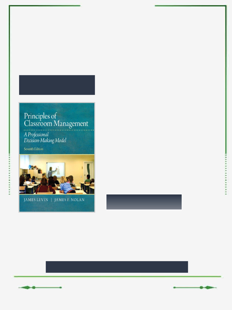 Principles of Classroom Management: A Professional Decision-Making ...