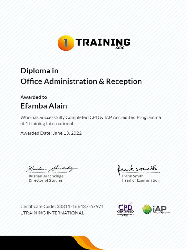 Office Administration and Reception | PDF