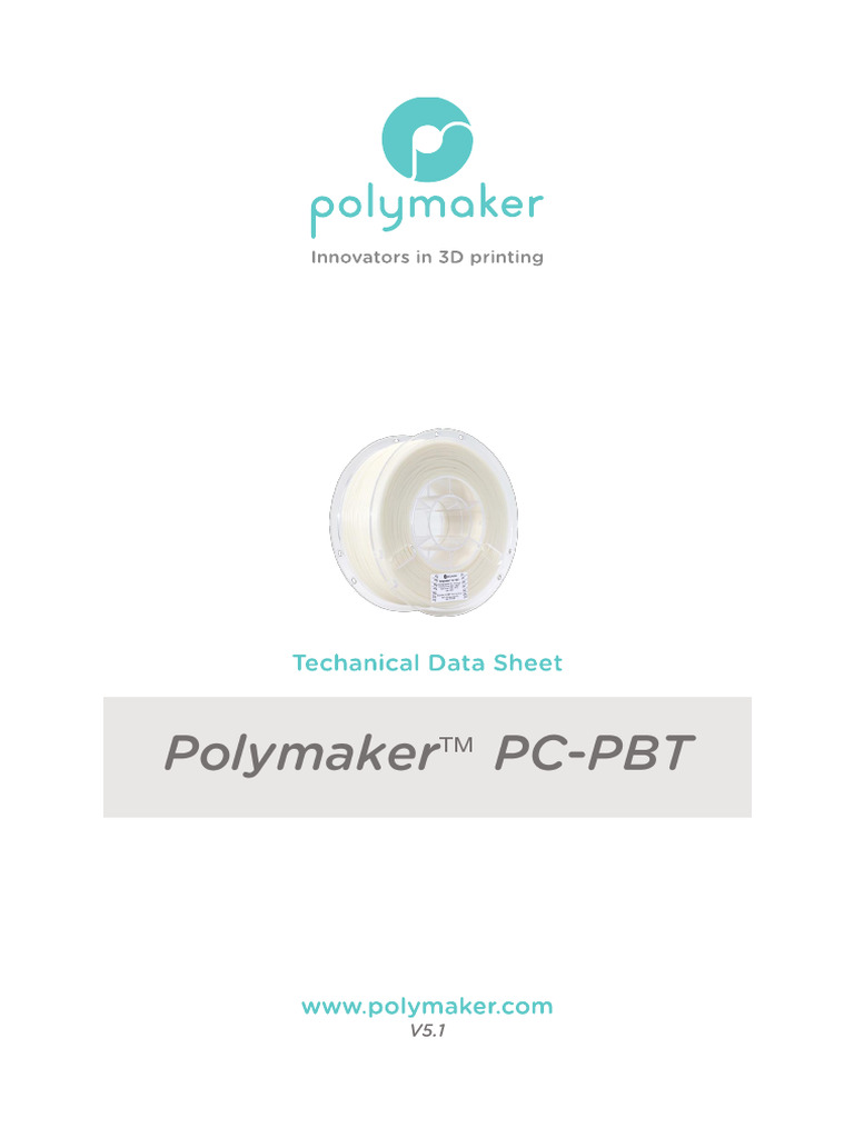Polymaker PC-PBT Technical Data Sheet | PDF | Differential Scanning ...