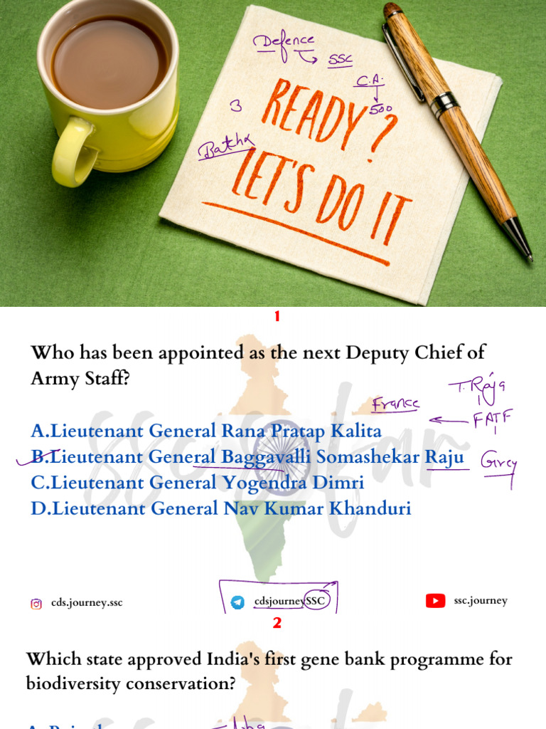 500 Expected CGL CA- Part 1 | PDF