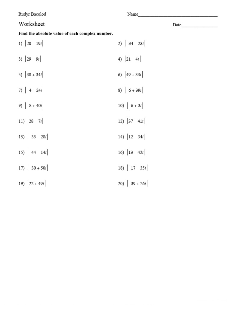 Graphing absolute value with answers | PDF