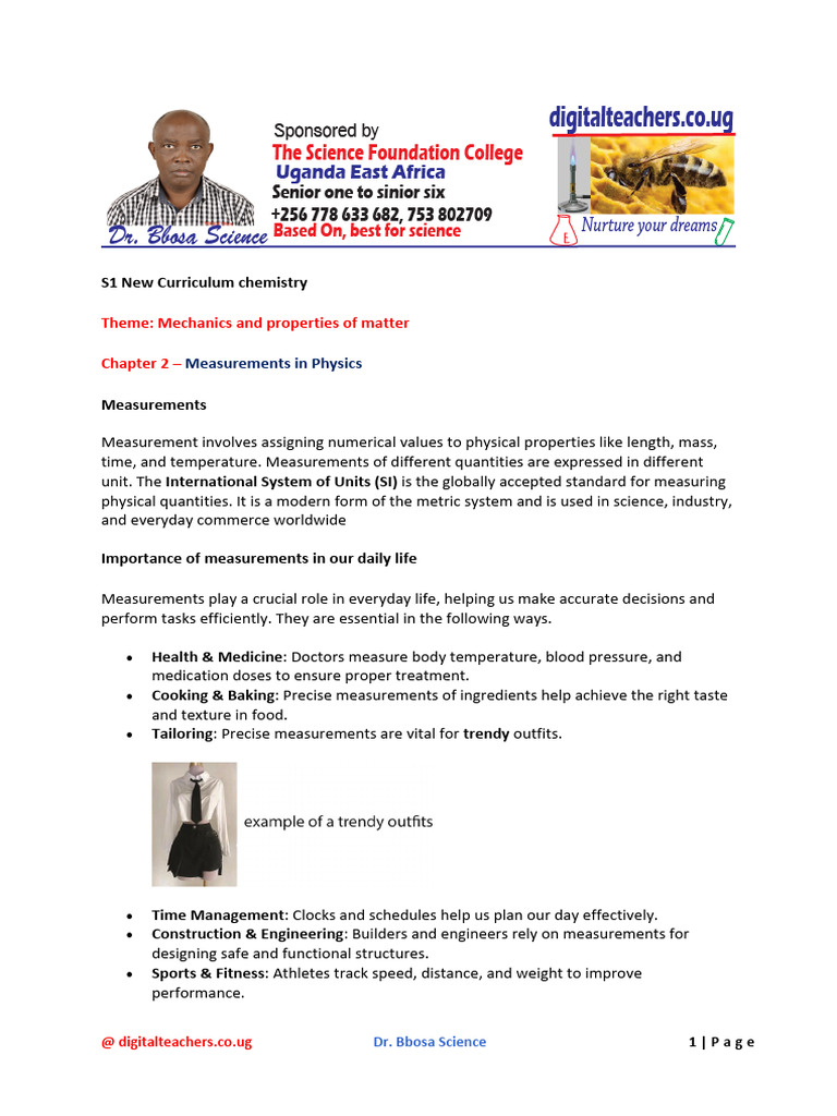 S1New Curriculum Physics 2 – Measurements in Physics | PDF ...