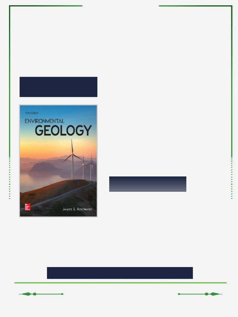 Environmental geology Third Edition. Edition James S. Reichard eBook ...