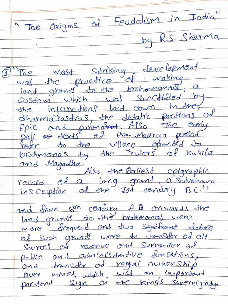 Tutorial work on feudalism in india | PDF