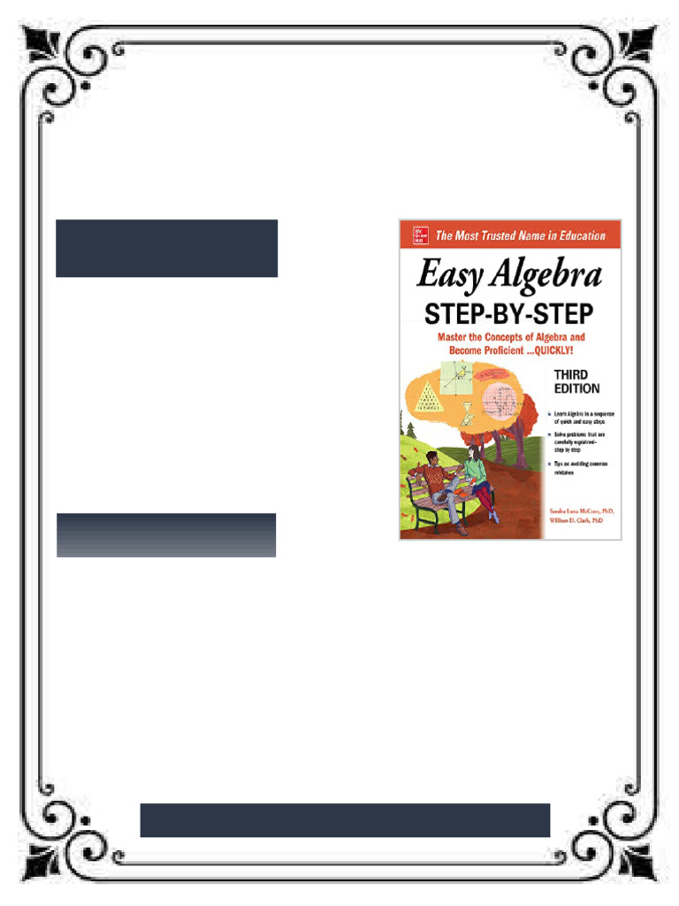 Easy Algebra Step-by-Step, Third Edition Sandra Luna Mccune ebook ...