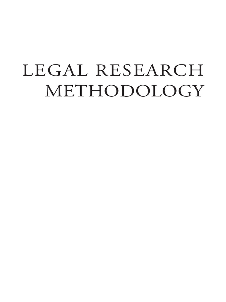 Legal Research Methodology Guide | PDF | Punjab | Inductive Reasoning