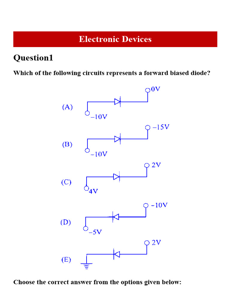 JEE Main 2025 Electronics Circuit Questions | PDF | P–N Junction ...
