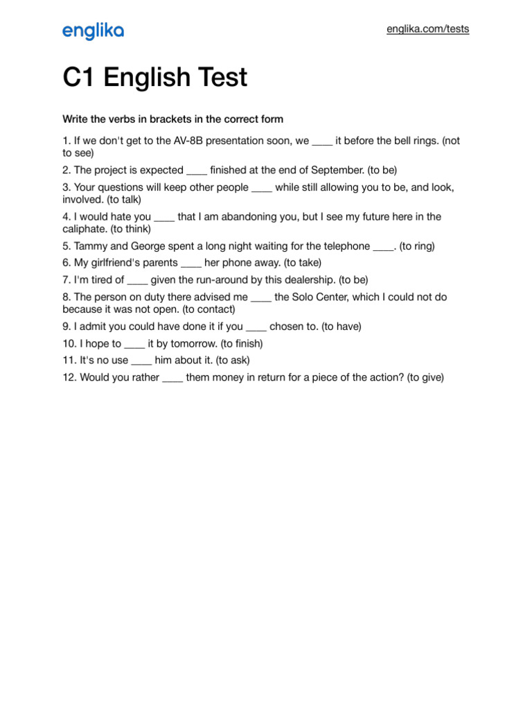 c1 English Test En | PDF