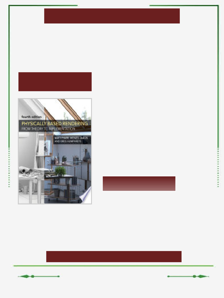 Physically Based Rendering From Theory to Implementation 4th edition Matt Pharr eBook clean ...