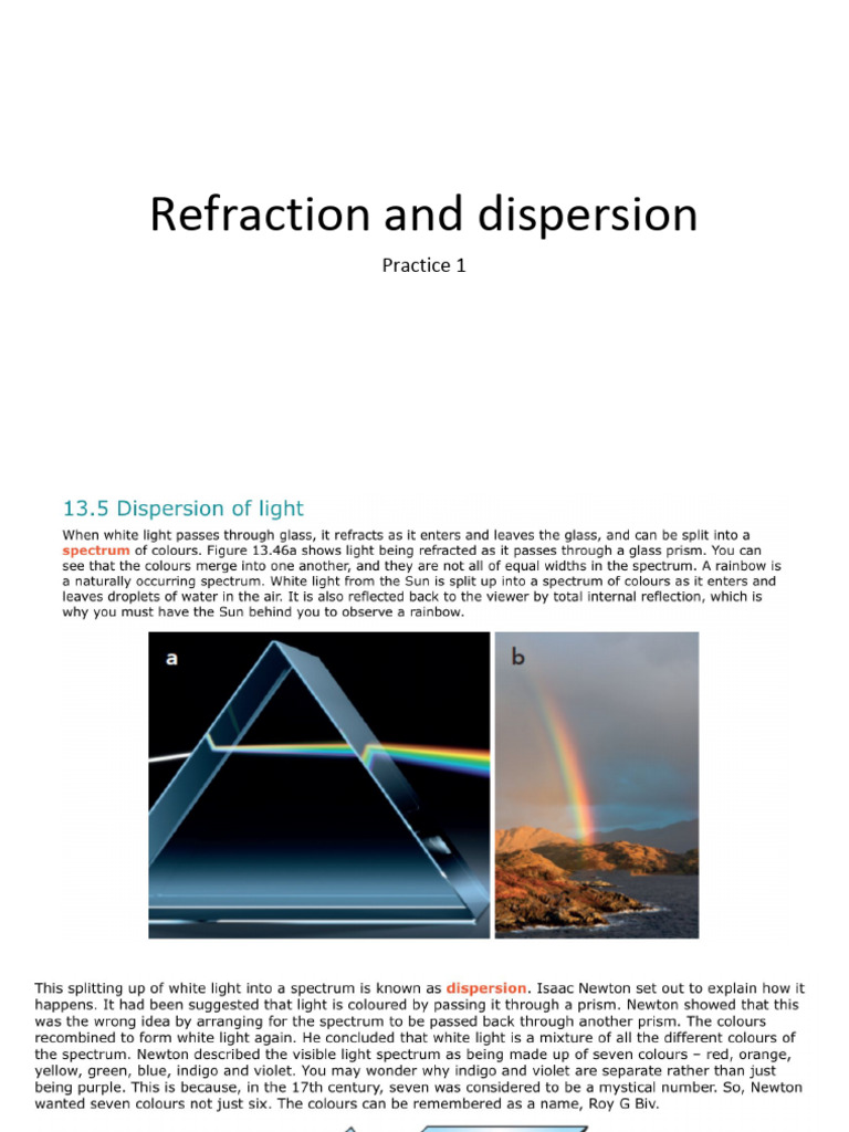 6_LightDispersion_Practice1 | PDF