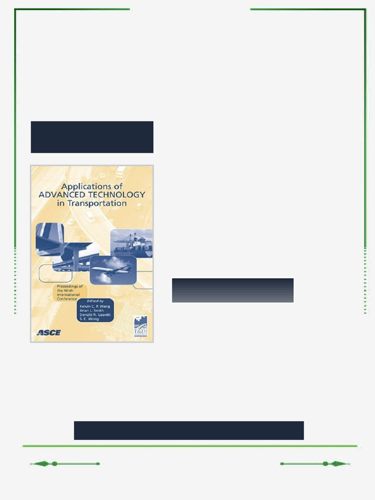 Applications of Advanced Technology in Transportation Brian Smith ebook ...