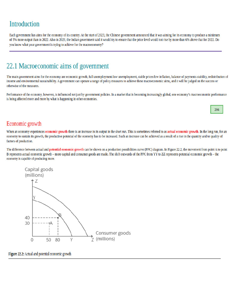 Government Intervention in Macro Economy | PDF